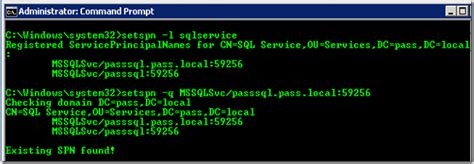 ‘cannot generate sspi context and service account