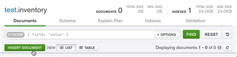 insert data into mongodb