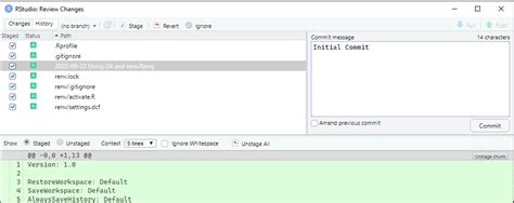 ponder with onder using git and renv