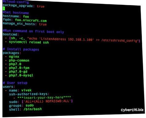 how to use cloud init to run commands on linux container lxd instance