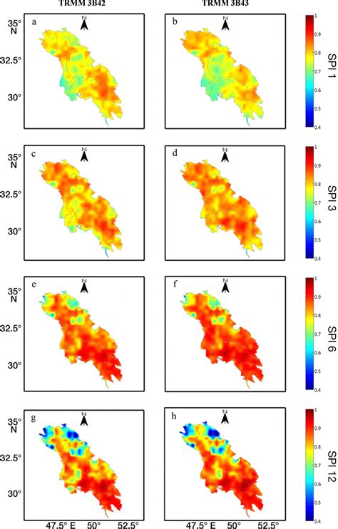 Spatial Distribution Of Correlation Coefficients Of The Standardized