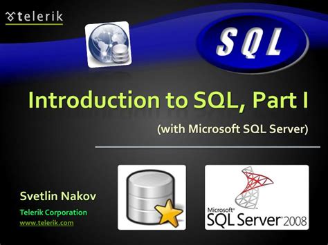 ppt introduction to sql part i powerpoint presentation free