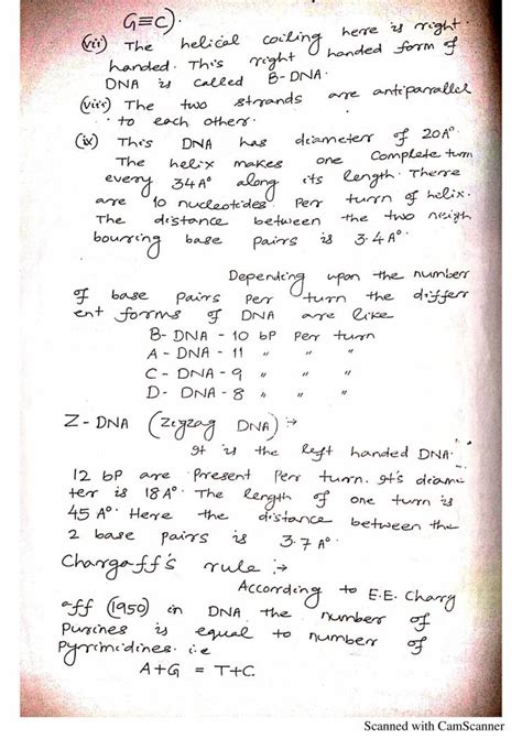 Notes On Dna Structure And Its Replication Notes Learnpick India