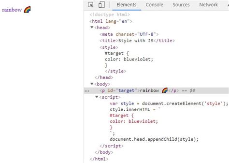 send coping george hanbury how to set css in javascript hide after