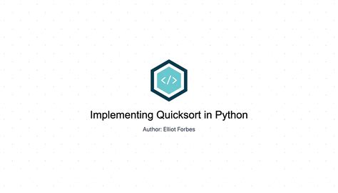 implementing quicksort in python