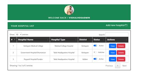 github shamshadlive hospital management system django framework