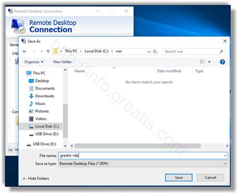 how to save remote desktop connection settings in file windows tips