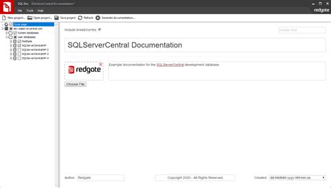 database documentation generator for sql server sql doc