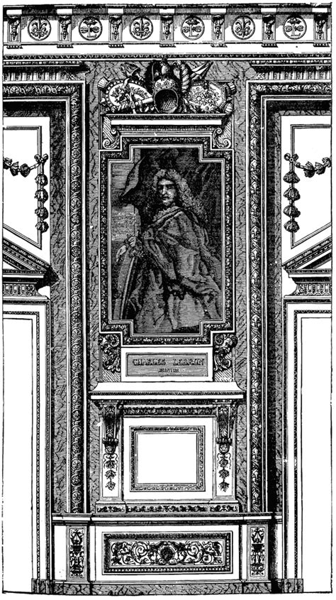 fragment from the apollo gallery in the louvre at paris clipart etc