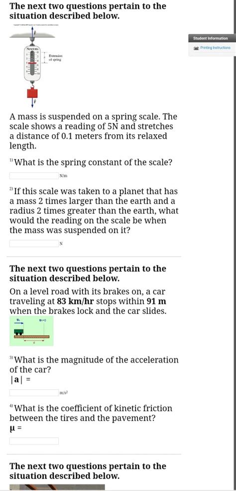 Solved The Next Two Questions Pertain To The Situation