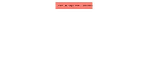 responsive text scrolling effect pure css marquee