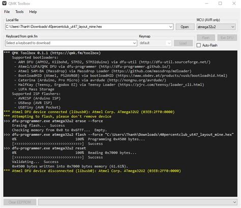 qmk toobox flash success but ut47 2 isn t working · issue 307 · qmk