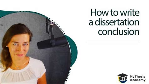 How To Write A Dissertation Conclusion – Mythesis Academy