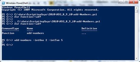how do i use a windows powershell script containing