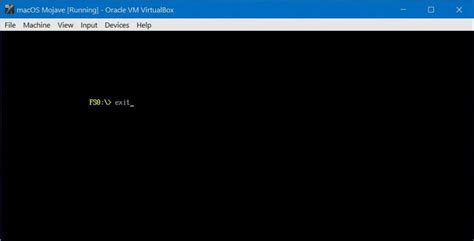 fix uefi internal shell on macos mojave on virtualbox