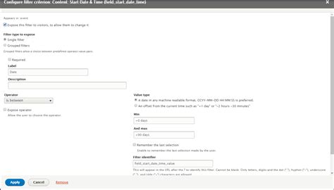 8 displaying relative dates in a views exposed filter drupal answers