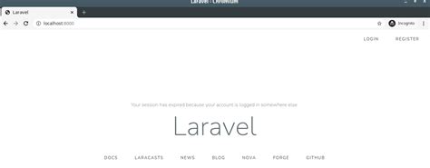 php invalidating session not logging out laravel 5 stack overflow
