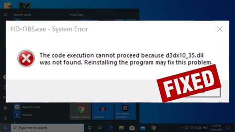 the code execution cannot proceed ffmpeg dll was not found beyondvse