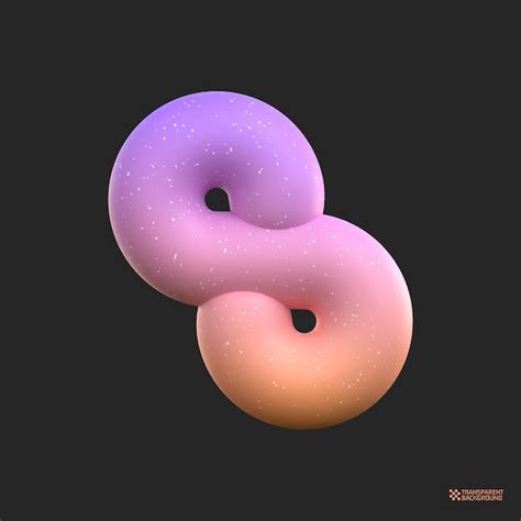 Premium Psd 3d Rendering Abstract Gradient Object Art Geometric Shapes