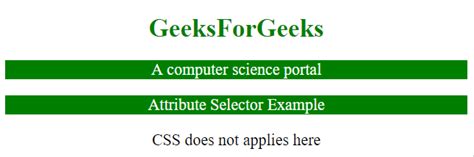how to select elements by data attribute using css geeksforgeeks
