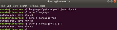 bash lowercase and uppercase strings linux hint