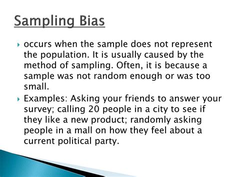 Ppt 4 4 Statistical Bias Powerpoint Presentation Free Download Id