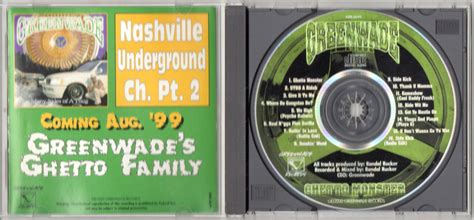 Ghetto Monster By Greenwade Cd 2000 Greenwade Records In Nashville
