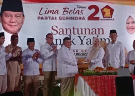 Saat Rayakan Hut Ke 15 Gerindra Sumsel Suarakan Prabowo Jadi Presiden 2024