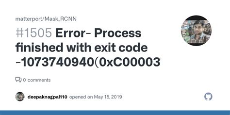 error process finished with exit code 1073740940 0xc0000374 · issue