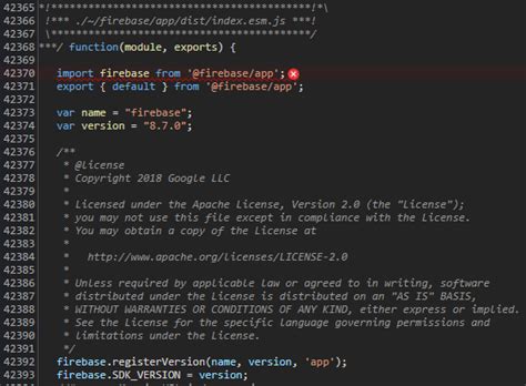 react w firebase cannot use import statement outside a