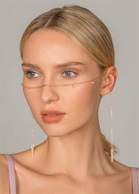 The Line Of Vision Activate Your Meridians Facechain Necklace Wear On