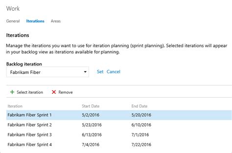 define iteration paths and configure team iterations azure boards