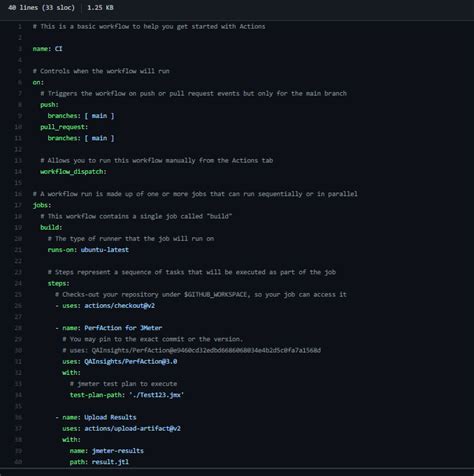 jmeter jmx running on github encounters an error stack overflow