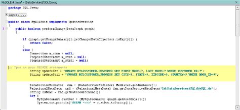 overriding sql updates using update overrides