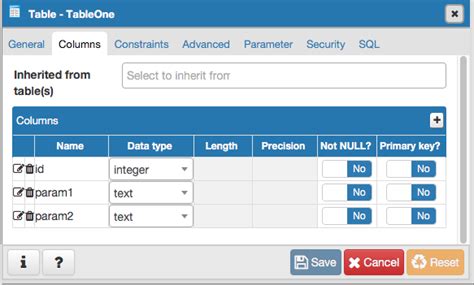 pgadmin create table in database i decoration ideas