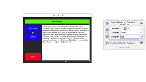 proportional sizes in autolayout make app pie