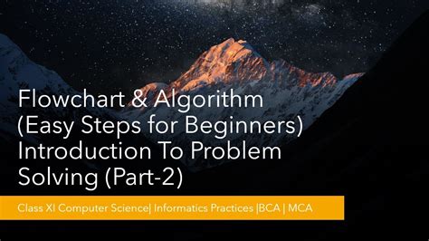 problem solving part 2 class 11 cbse cs ip bca mca concept of