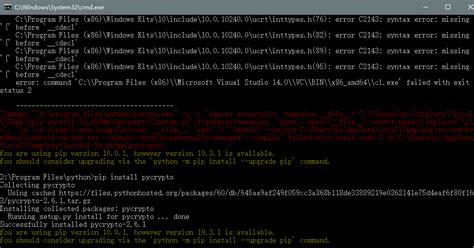 python踩坑系列之安装pycrypto报错：“microsoft visual c 14 0 is required”问题。 码上快乐