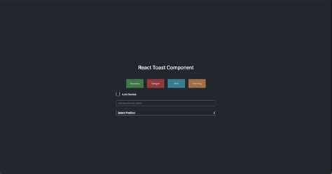 create custom toast components with react