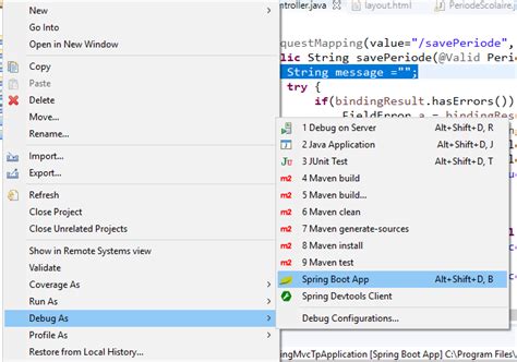 how to debug spring boot application from command line