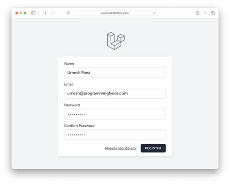 how to create authentication using breeze auth in laravel 10