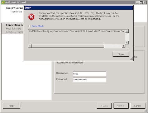 cannot contact the specified host error tech stuff