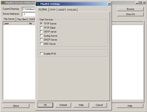 Как установить Tftp сервер на примере Tftpd64 Service Edition