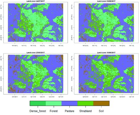 Plots Of Land Cover Classes Derived Based On Ndvi For The Same Subset