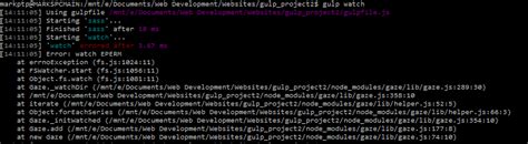 gulp watch eperm on windows stack overflow