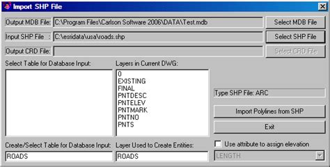 carlson export shapefile friendlyretpa