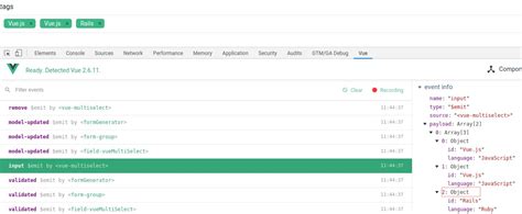 vue js vue form generator and vue multiselect can t remove tags