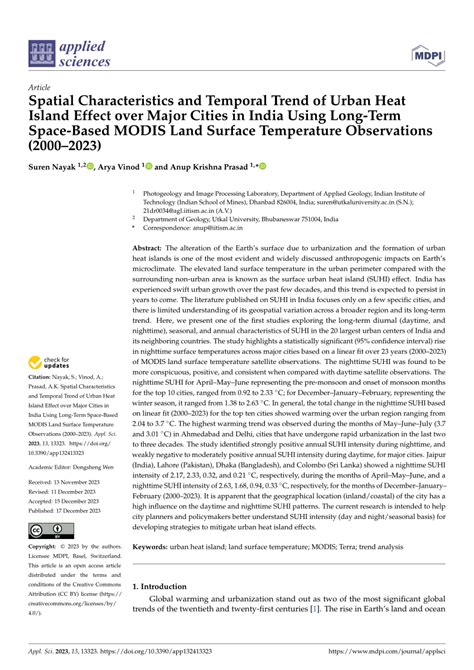 Pdf Spatial Characteristics And Temporal Trend Of Urban Heat Island