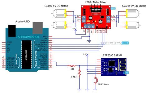 wifi controlled robot using esp8266 and arduino arduino