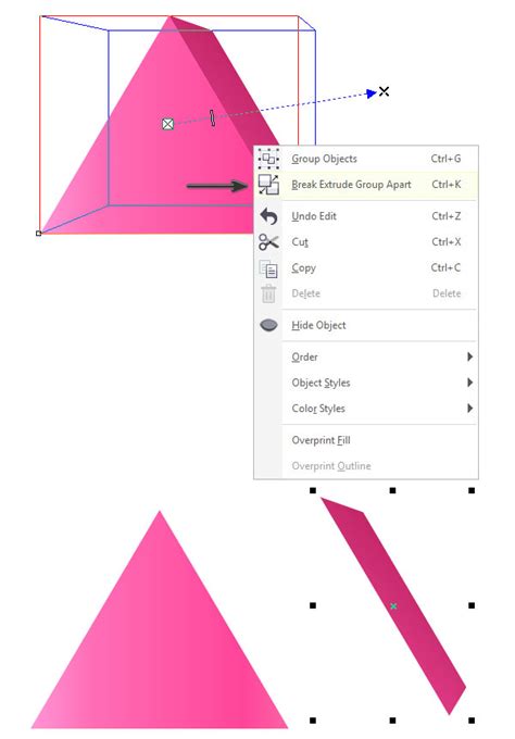 how to use the extrude tool in coreldraw tutorial coreldraw
